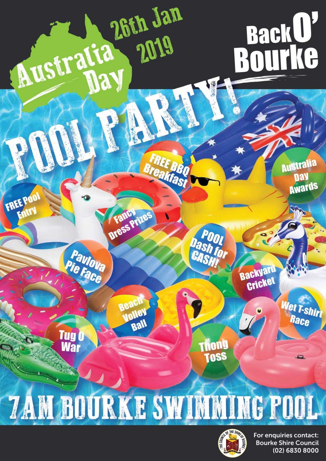 Back O' Bourke Australia Day Pool Party | The Darling River Run